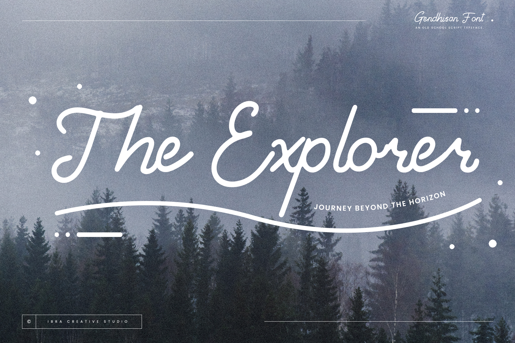 Gendhisan - An Old School Script Typeface, Fonts | GraphicRiver